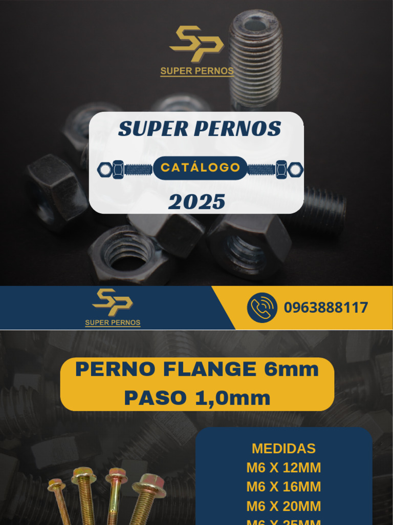 Catálogo de Super Pernos 2025 | PDF