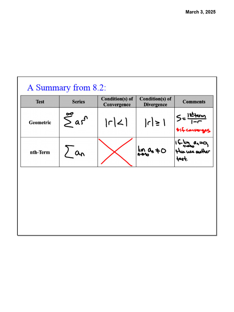 B. 8.3 Integral Test and P-Series | PDF