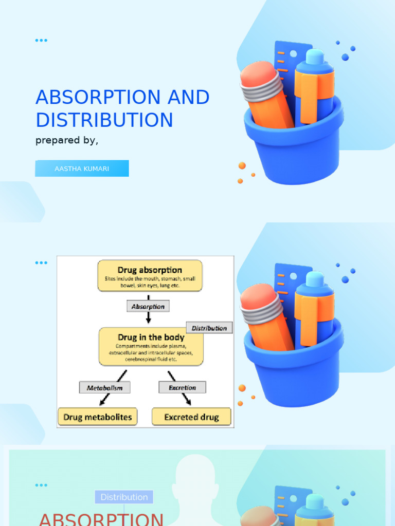 Aastha(absorption&distribution) | PDF | Bioavailability | Health Sciences