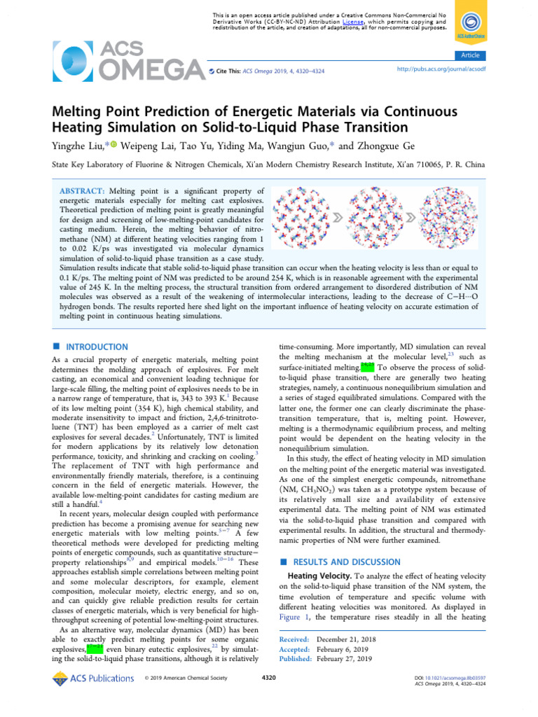 2019-Melting Point Prediction of Energetic Materials Via Continuous ...