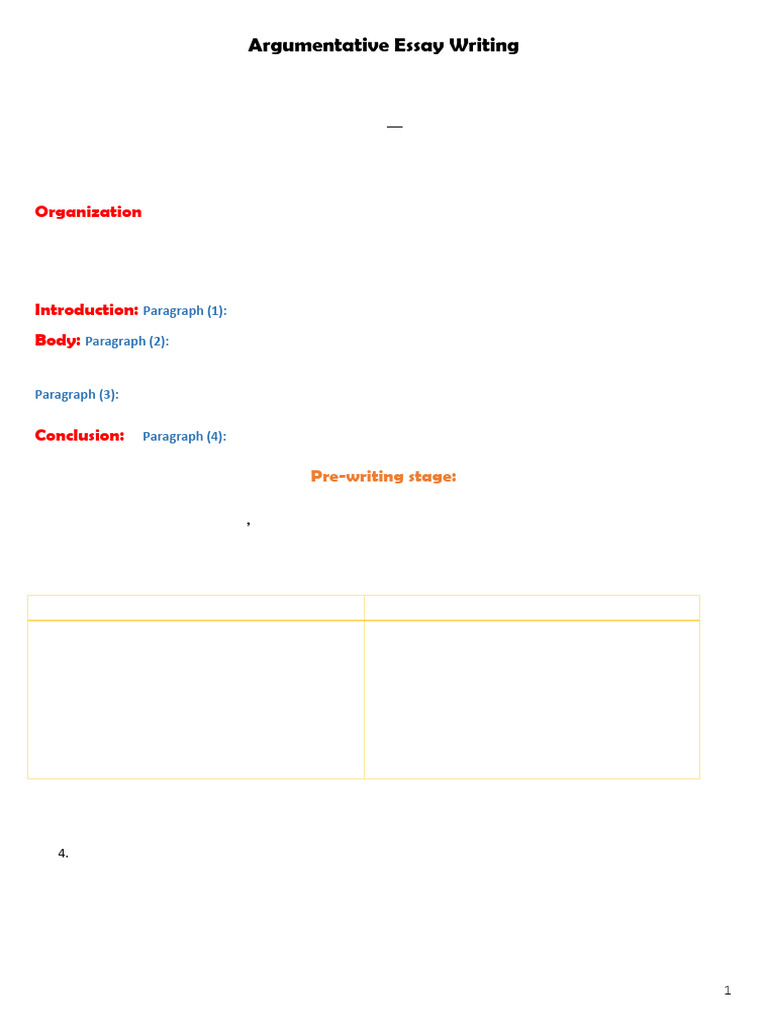 Writing an Argumentative Essay Guide | PDF | Essays | Argument