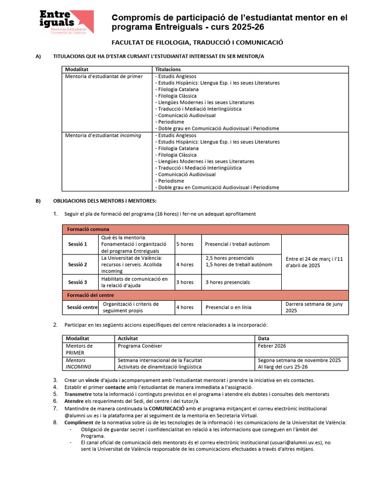 Compromis FILOTRAD | PDF