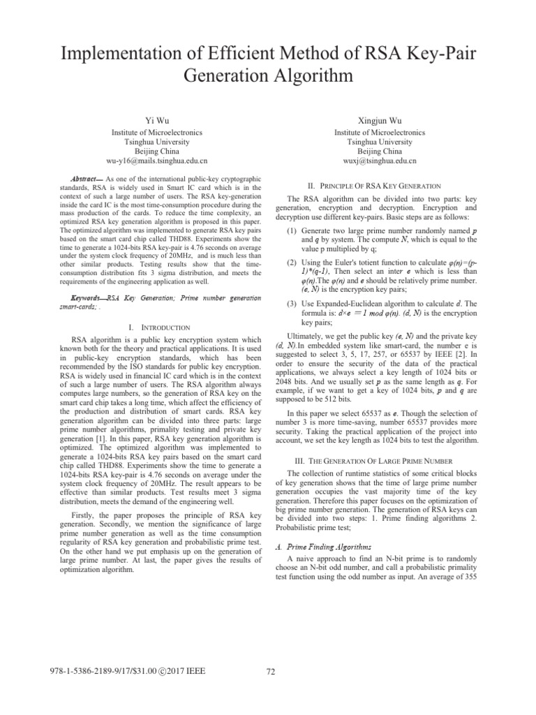 Implementation-of-Efficient-Method-of-RSA-Key-Pair | PDF
