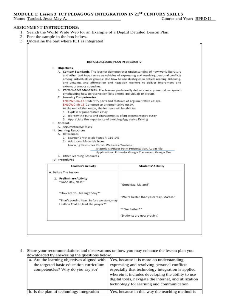 DepEd Template (Tarubal) | PDF
