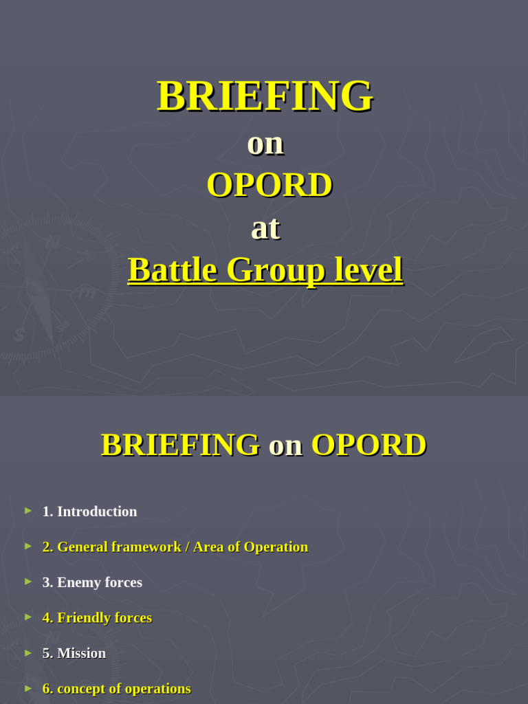 01 - Briefing | PDF | Warfare | Battles