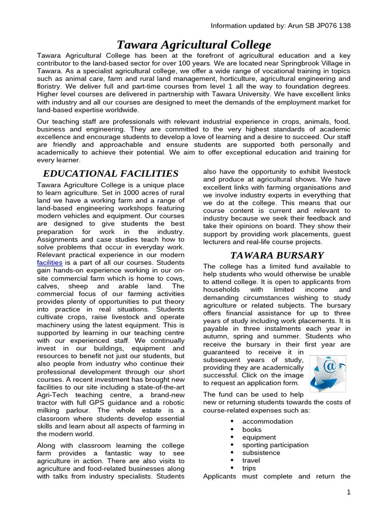 Phamplet | PDF | Agriculture | Farms