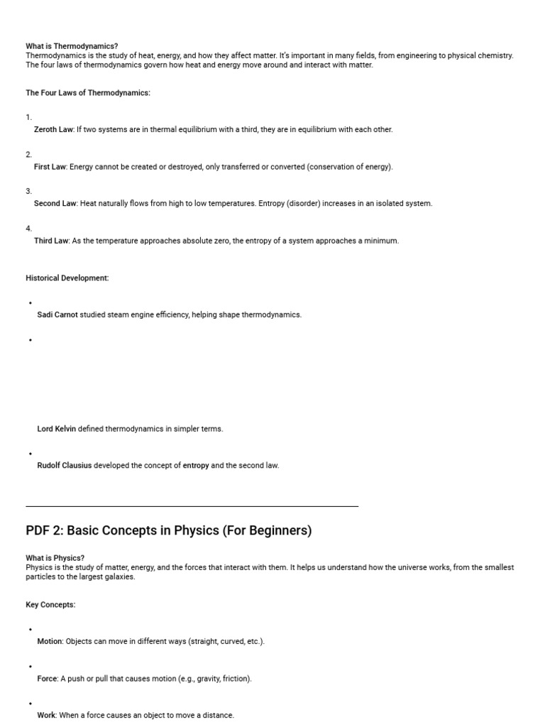 Introduction To Thermodynamics | PDF