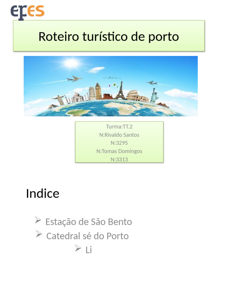 Roteiro Turístico de Porto | PDF