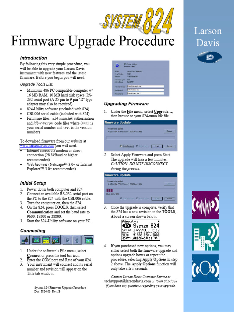 Larson Davis Sound Level Meter System 824 Firmware Upgrade Procedure | PDF | Personal Computers ...