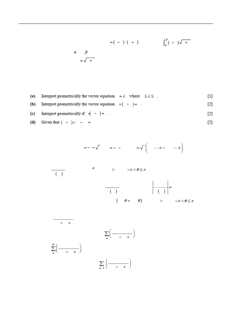 2024 NYJC H2 Math Prelim Paper 2 | PDF | Geometry | Mathematical Concepts
