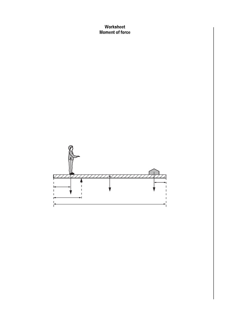 Worksheet - Moment of Force | PDF | Beam (Structure) | Force