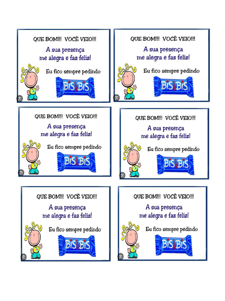 Cartao Boas Vindas | PDF