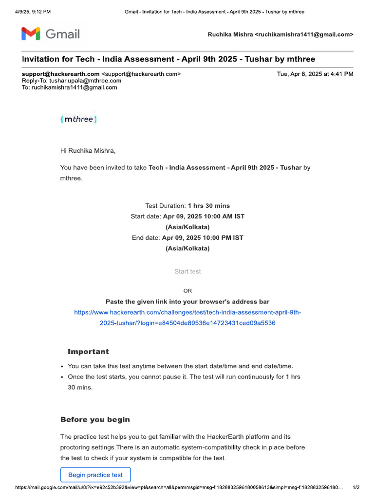 Mthree | PDF