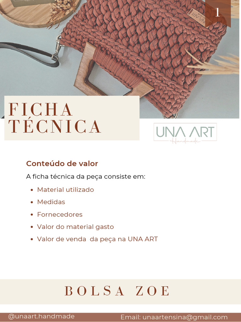 Ficha tecnica bolsa ZOE | PDF