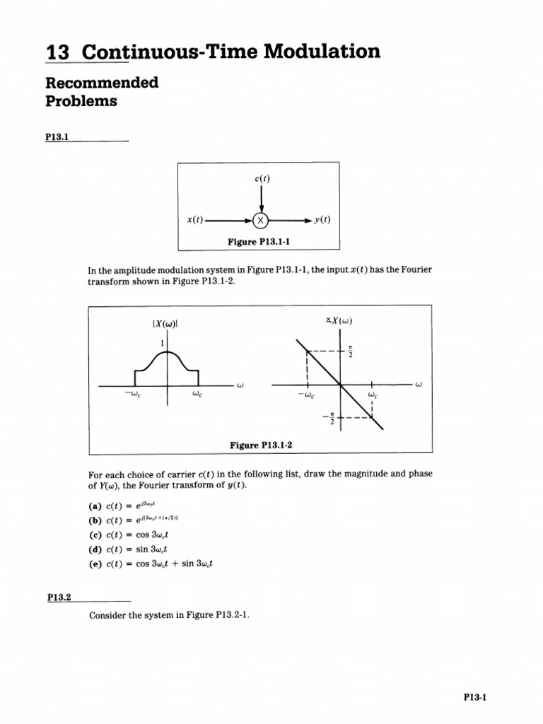 continuos time modulation mit | PDF | Modulation | Electronics