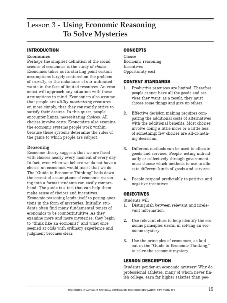 Lesson-3 14-Choice Opp Cost | PDF | Economics | Incentive