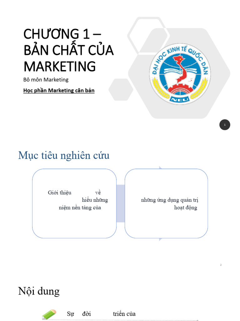 Khoa Lecture 1 Intro To Marketing | PDF