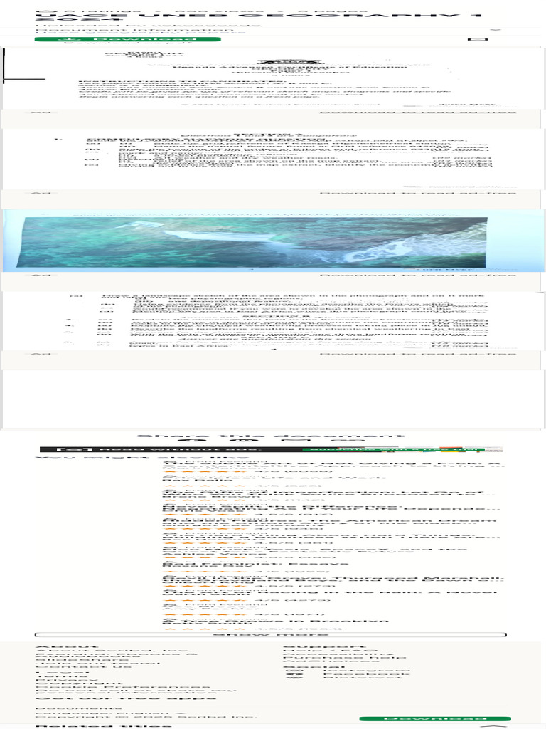 Uace Uneb Geography 1 2024 PDF | PDF