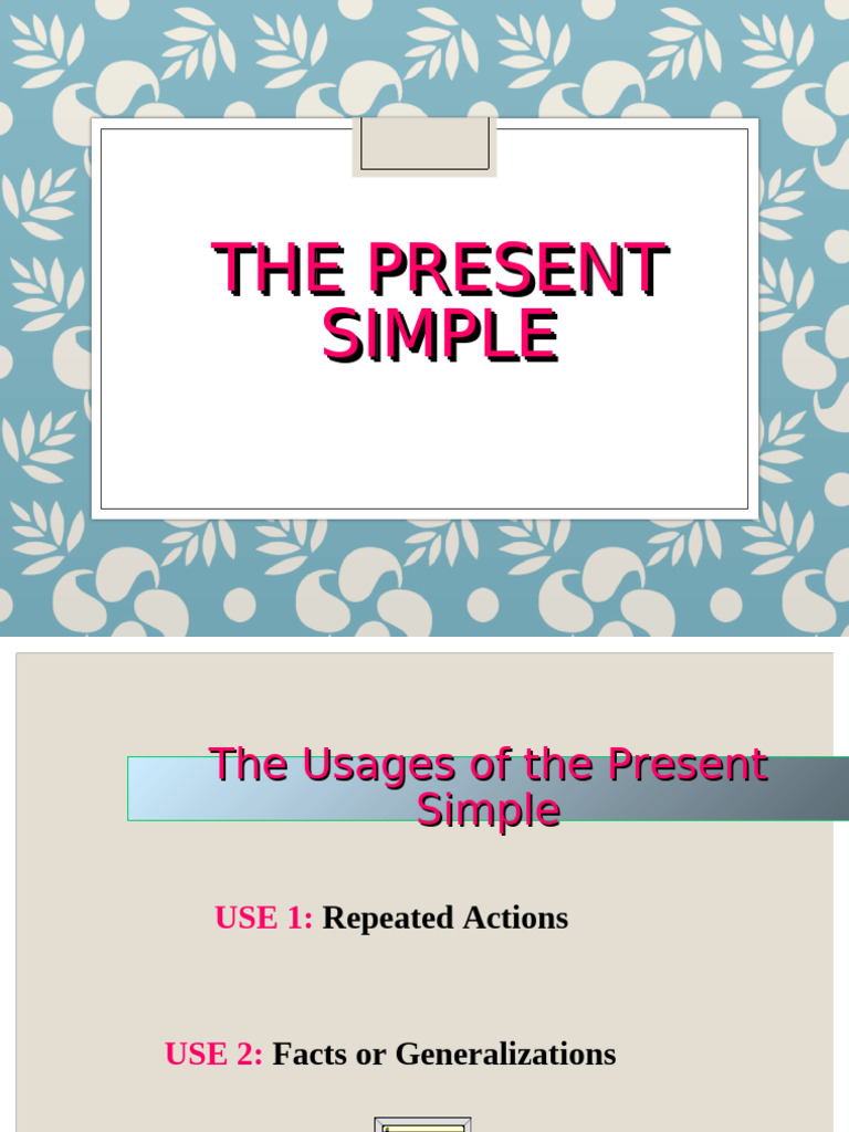 Teaching Present Simple for Kids | PDF | Verb | Linguistic Typology