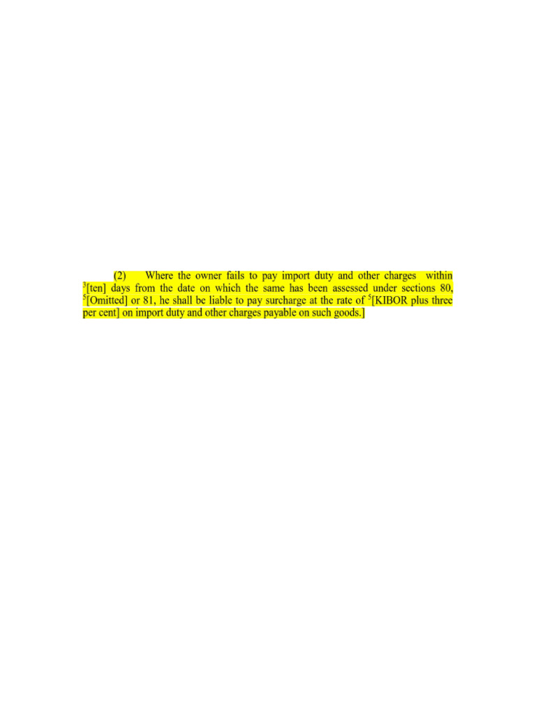 Section 83 | PDF | Customs | Fee
