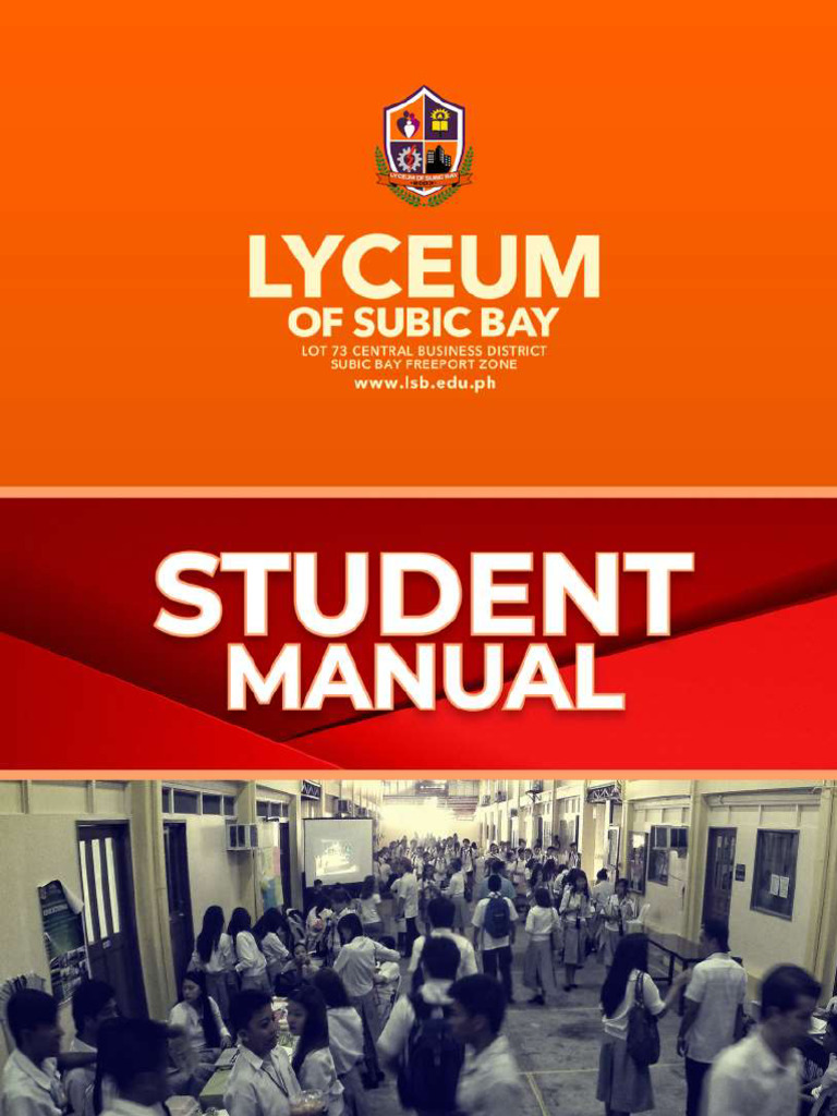 Lyceum of Subic Bay Student Manual | PDF | Student Affairs | Libraries