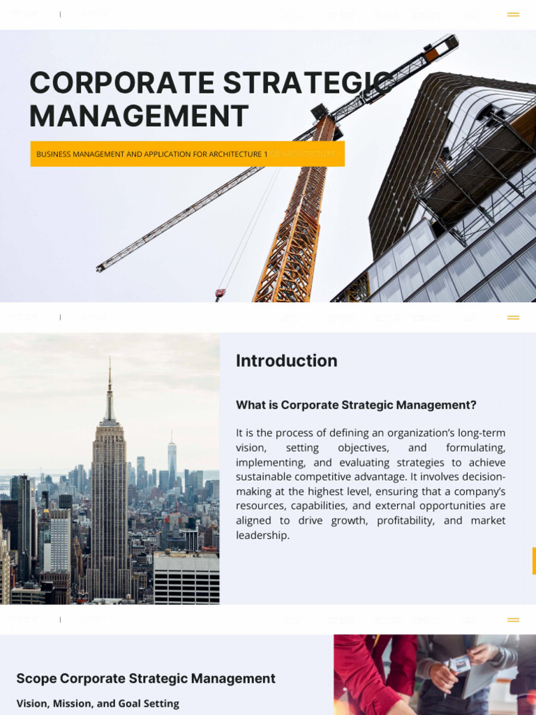 Corporate Strategic Management Overview | PDF | Strategic Management ...