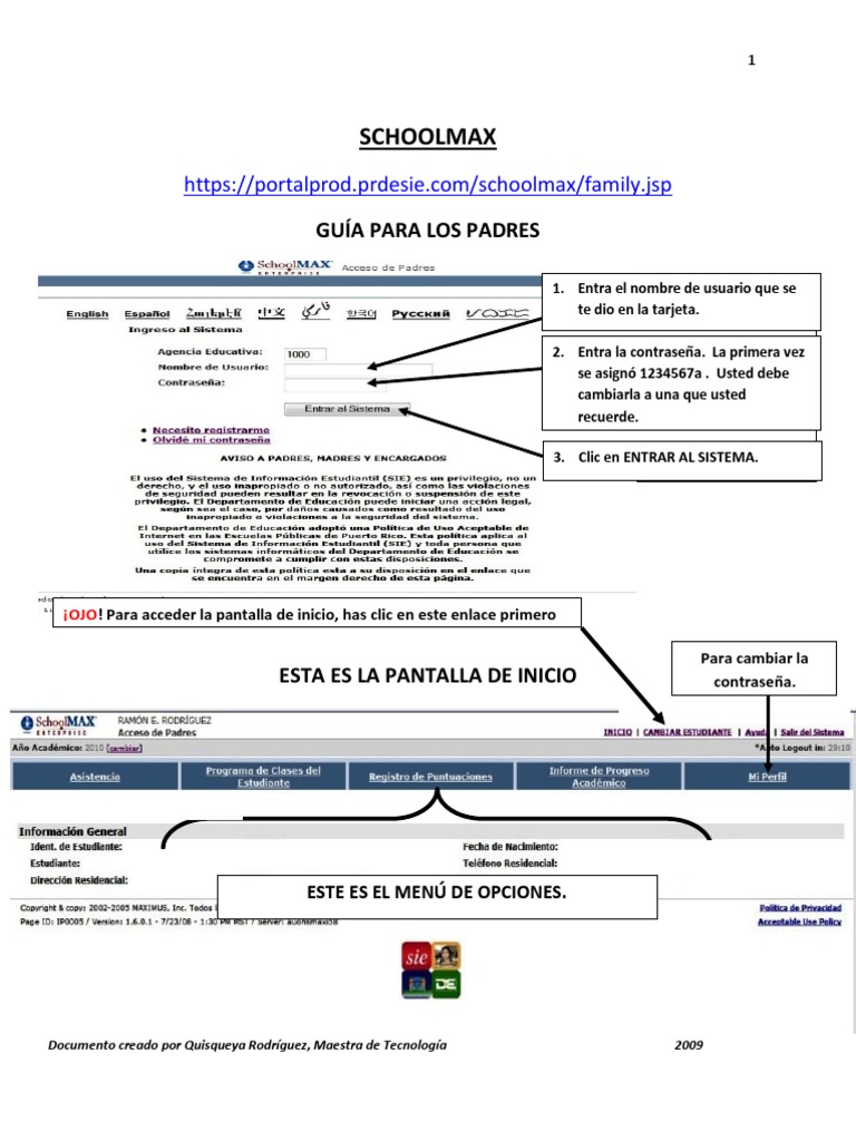 Schoolmax Padres | PDF | Informática | Science