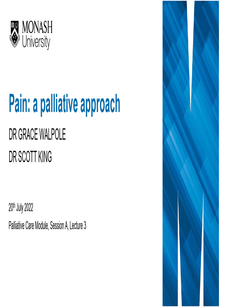 Palliative Pain Management Strategies | PDF | Pain | Opioid