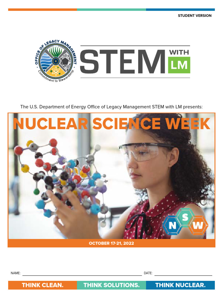 Nuclear Science Week Packet - Student Version - 2022 - FINAL | PDF ...