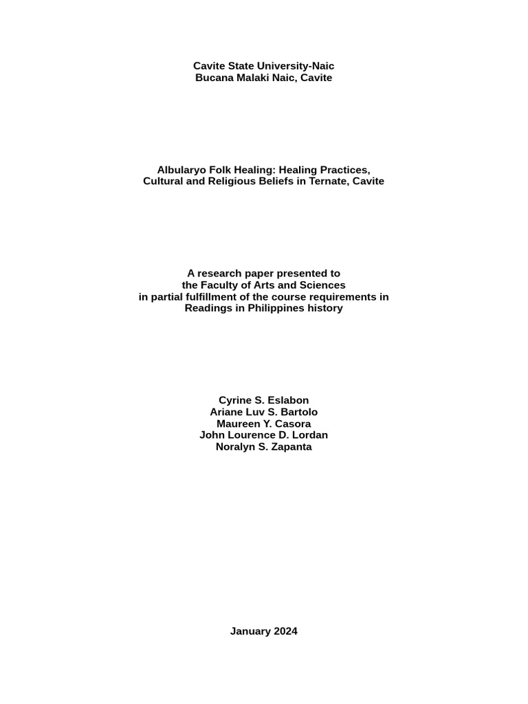 Albularyos | PDF | Traditional Medicine | Alternative Medicine