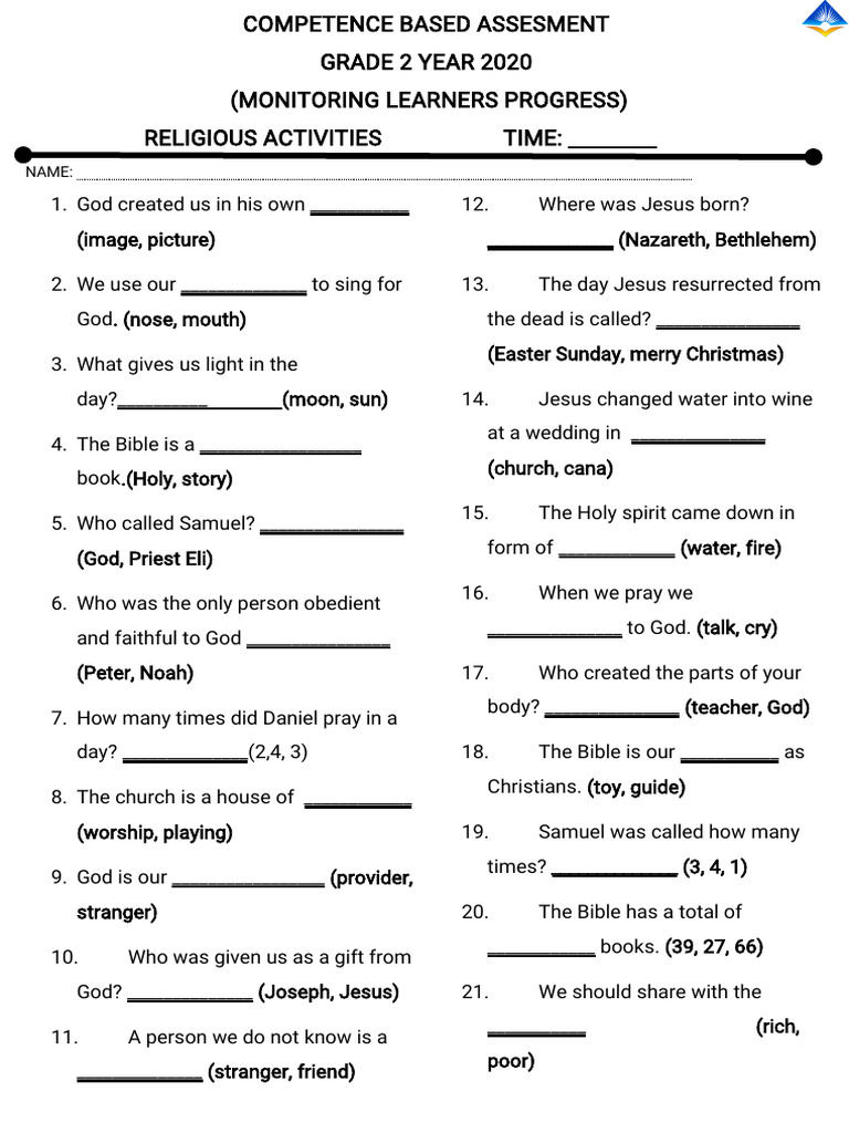 Grade 2 Religious | PDF