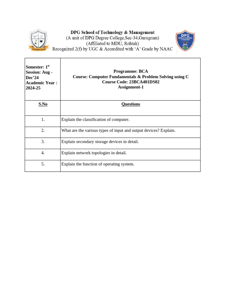 CFC Assignment1 | PDF