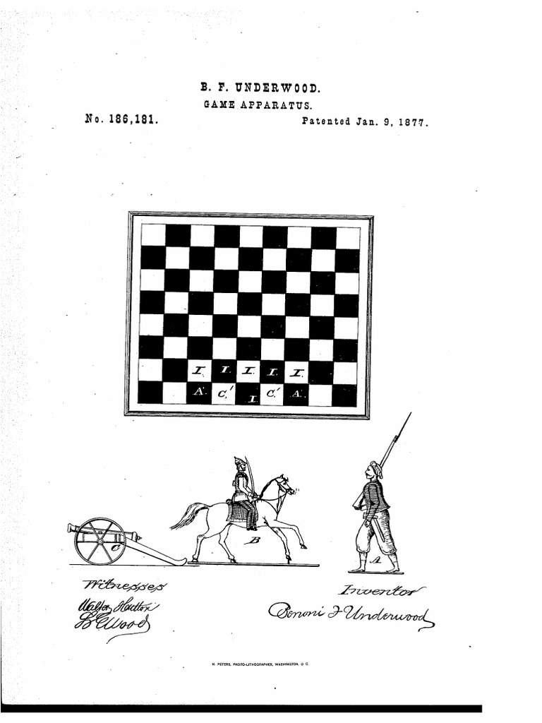 Patent for Military Game Apparatus | PDF | Battles | Military