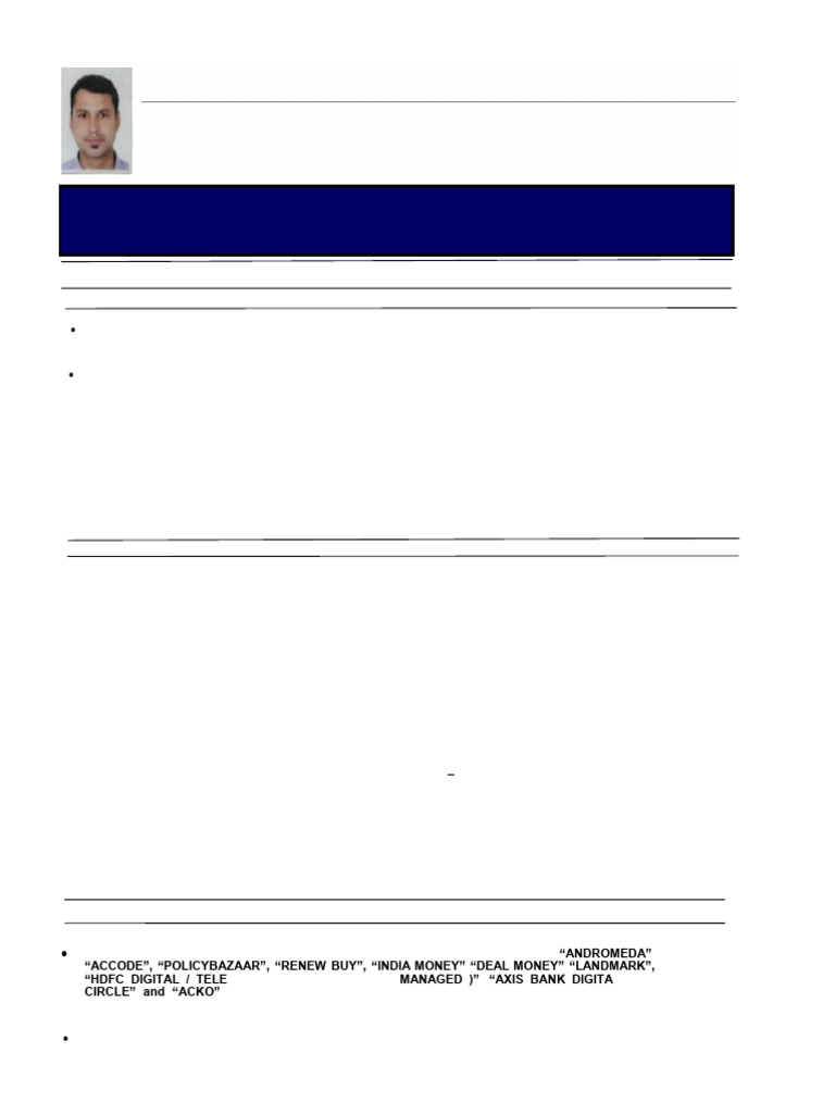 Resume - Saumajit Saha (CV) - 1 | PDF | Marketing | Sales