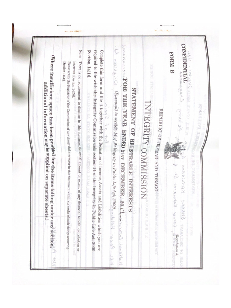 2014 FormB | PDF