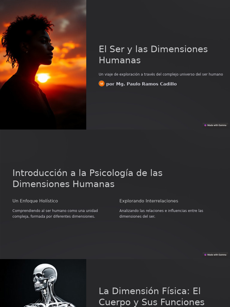 El Ser y Las Dimensiones Humanas | PDF | Las emociones | Mente