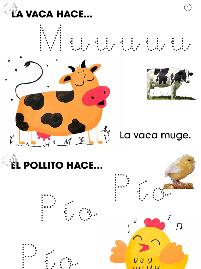 ONOMATOPEYAS ANIMALES (LA Vaca) | PDF
