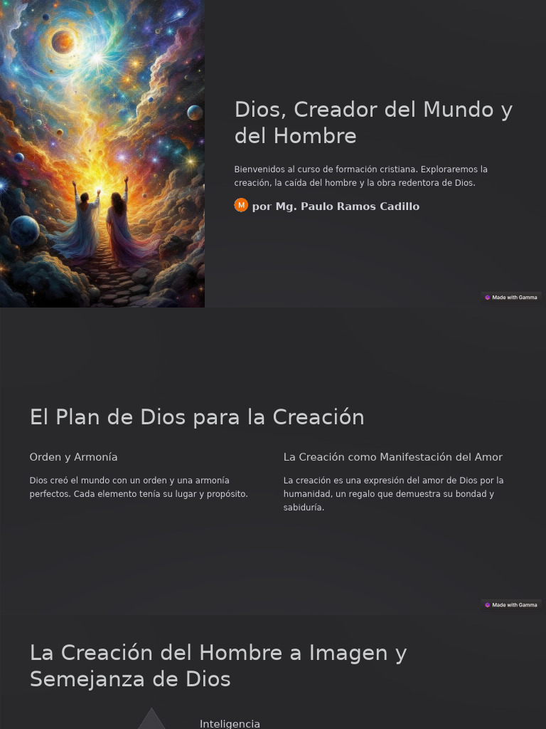Dios Creador Del Mundo y Del Hombre | PDF | Salvación | Cristo (título)