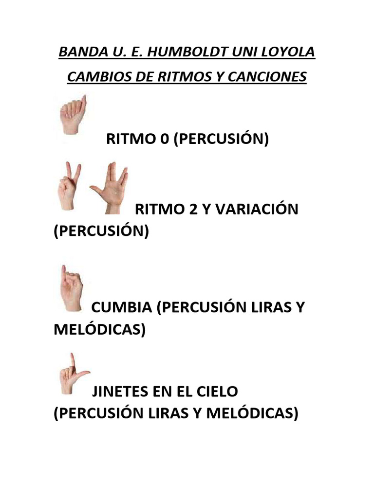 Cambios de Ritmo Banda | PDF