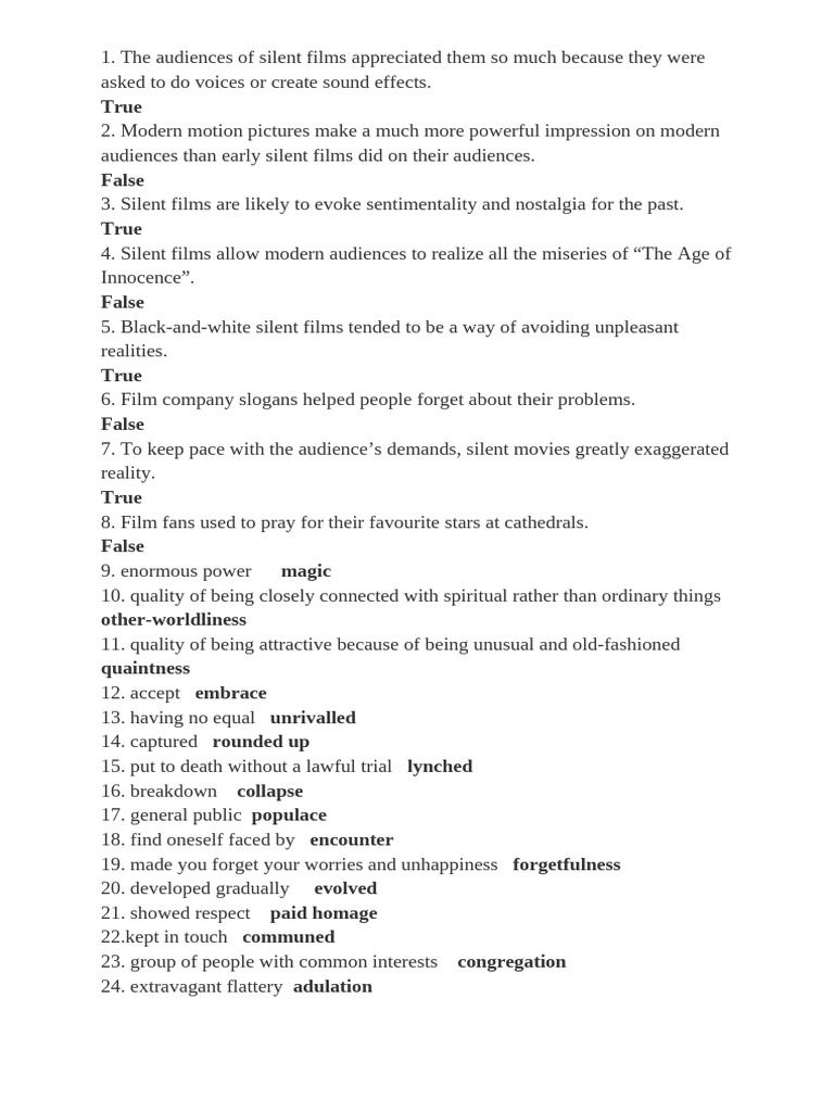 Moodle Test Silent Movie | PDF