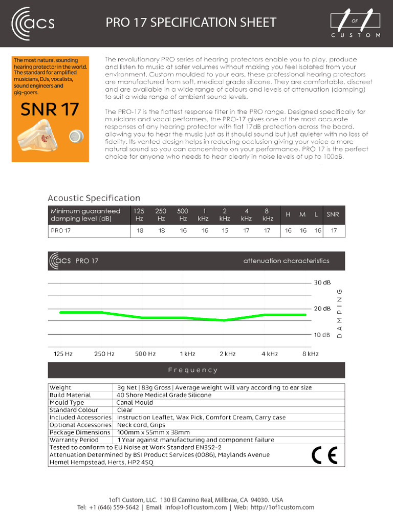 Pro 17 Spec Sheet | PDF