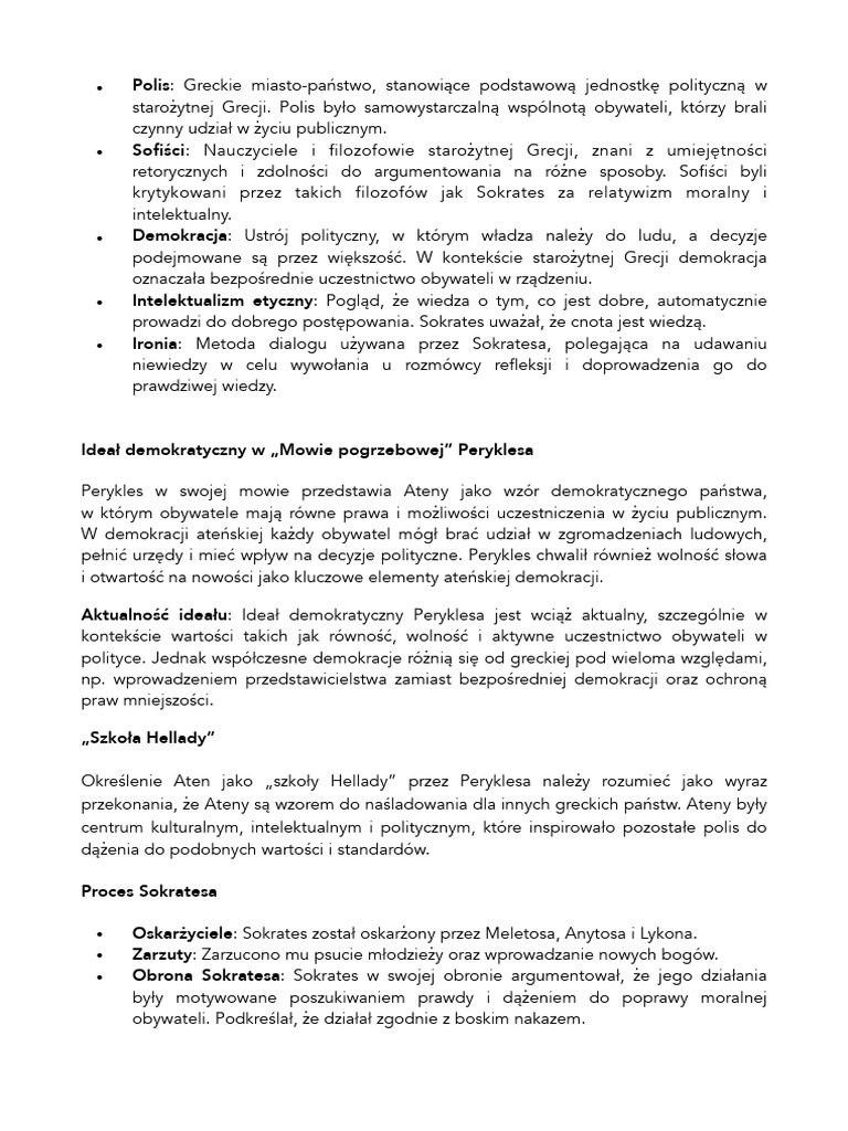 Perykles + Sokrates | PDF