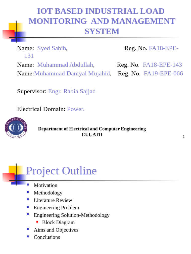 IoT Industrial Load Monitoring System | PDF | Engineering | Internet Of ...