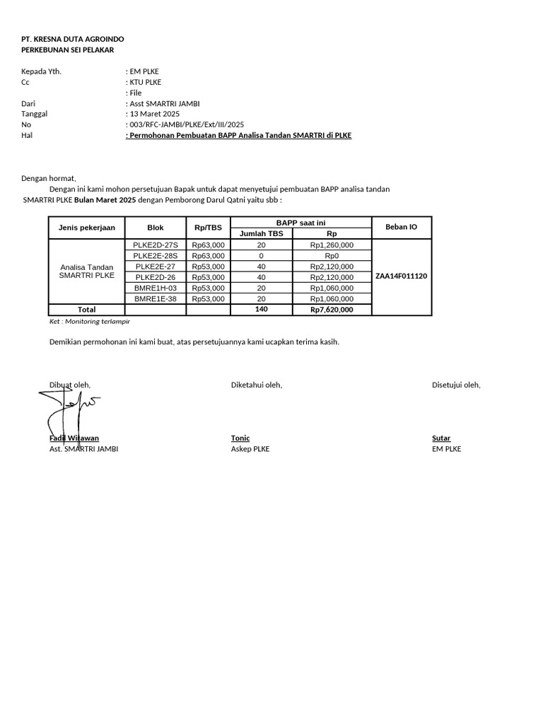 Monitoring Dan Permintaan BAPP SPK - Maret 2025 | PDF