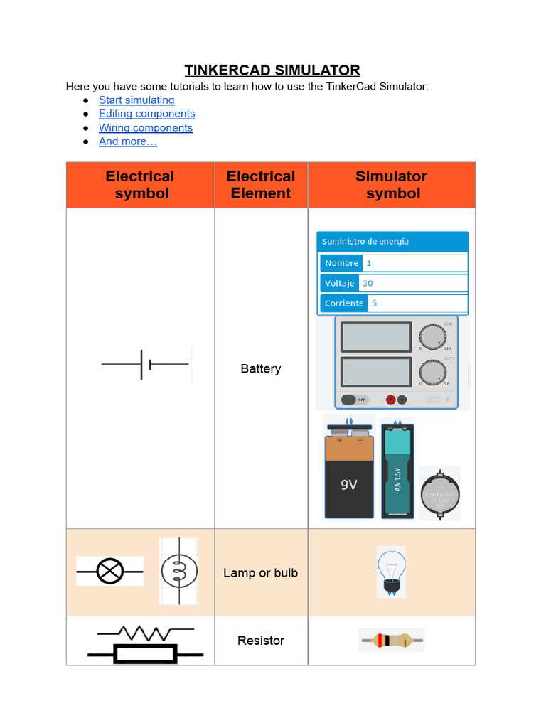 TinkerCad Simulator 24-25 | PDF