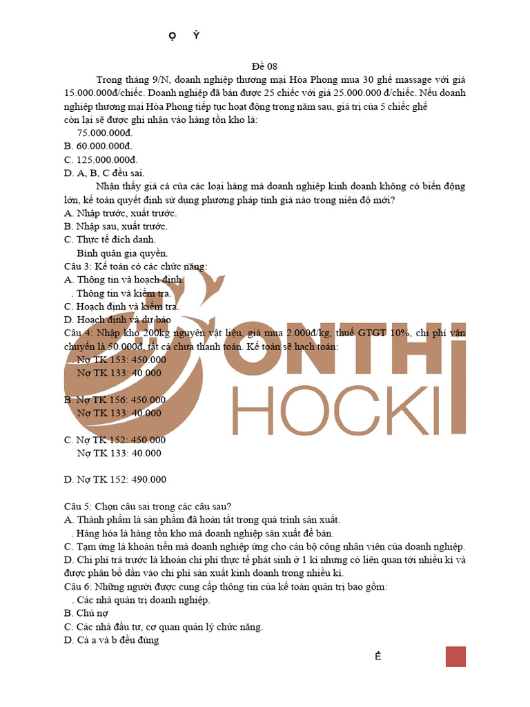 hub nlkt Đề TN 08 | PDF