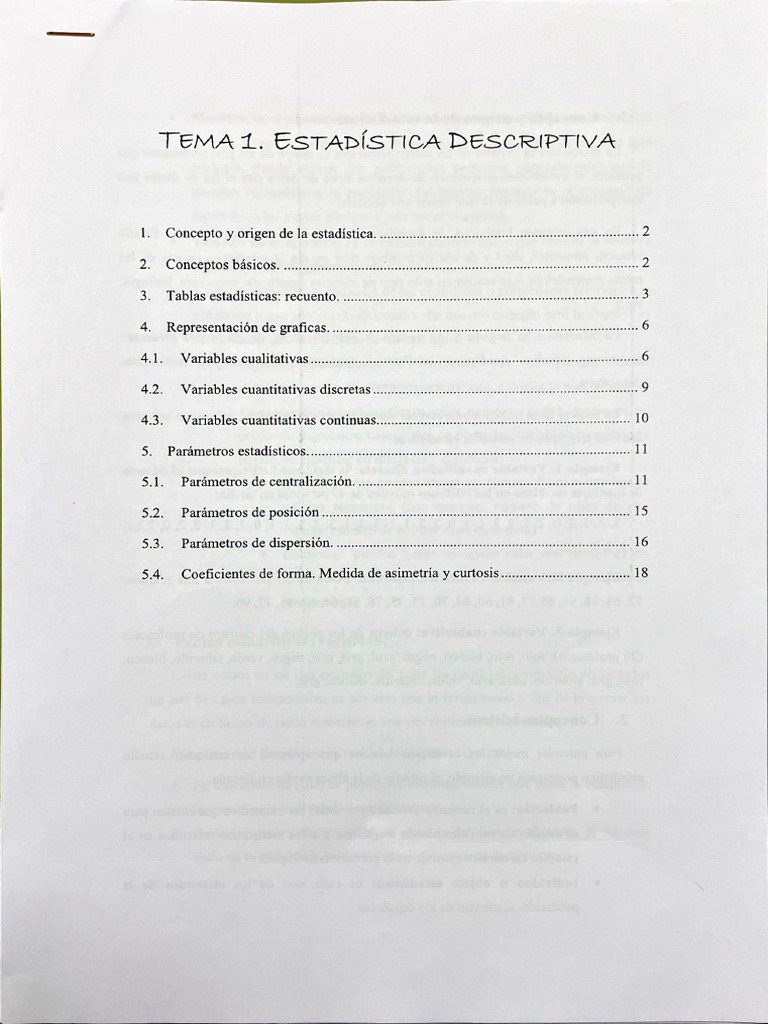 ME- Teoría Estadística Descriptiva | PDF