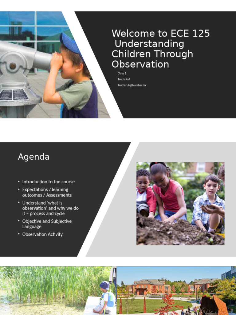 ECE 125: Understanding Children Through Observation | PDF | Learning ...