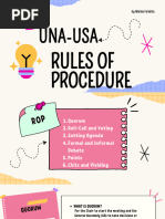 Rules of Procedures Una-Usa | PDF | Refugee | United Nations