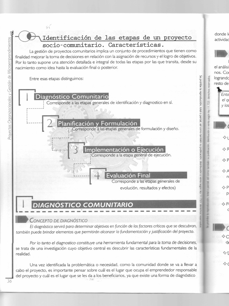 Unidad #1 - 4 Proyecto Socio Comunitario | PDF